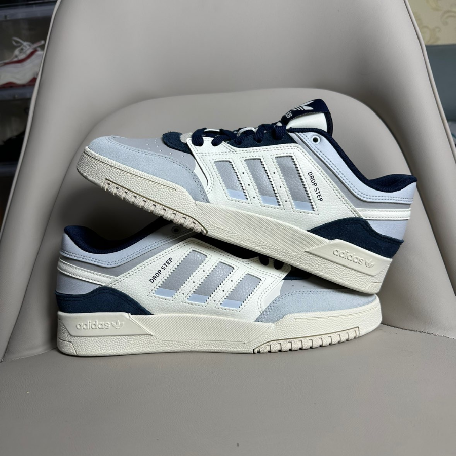 Giày Adidas Drop Step Low 'Off White Halo Blue' HQ7119 – Hệ thống phân ...