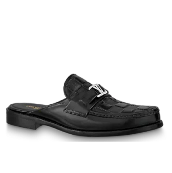 Giày Louis Vuitton Major Open Back Loafers Black 1A9KCB – Hệ thống phân ...