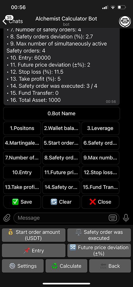 Alchemist Calculator Bot - Tính giá Liquidation (Binance Futures ...