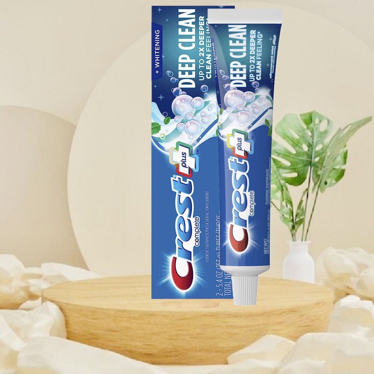 Kem đánh trắng răng Crest Plus Deep Clean Up To 2X Deeper Clean Feelin ...