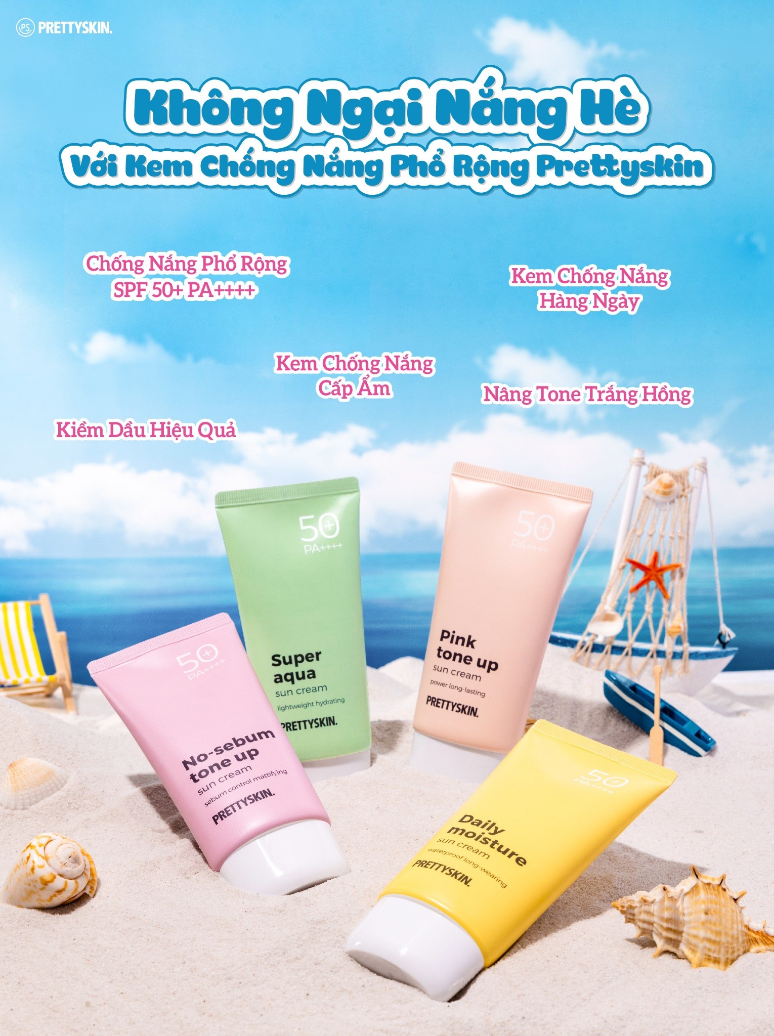 KEM CHỐNG NẮNG PRETTY SKIN SUN CREAM 70ML – DN Cosmetics | #1 Mỹ Phẩm ...