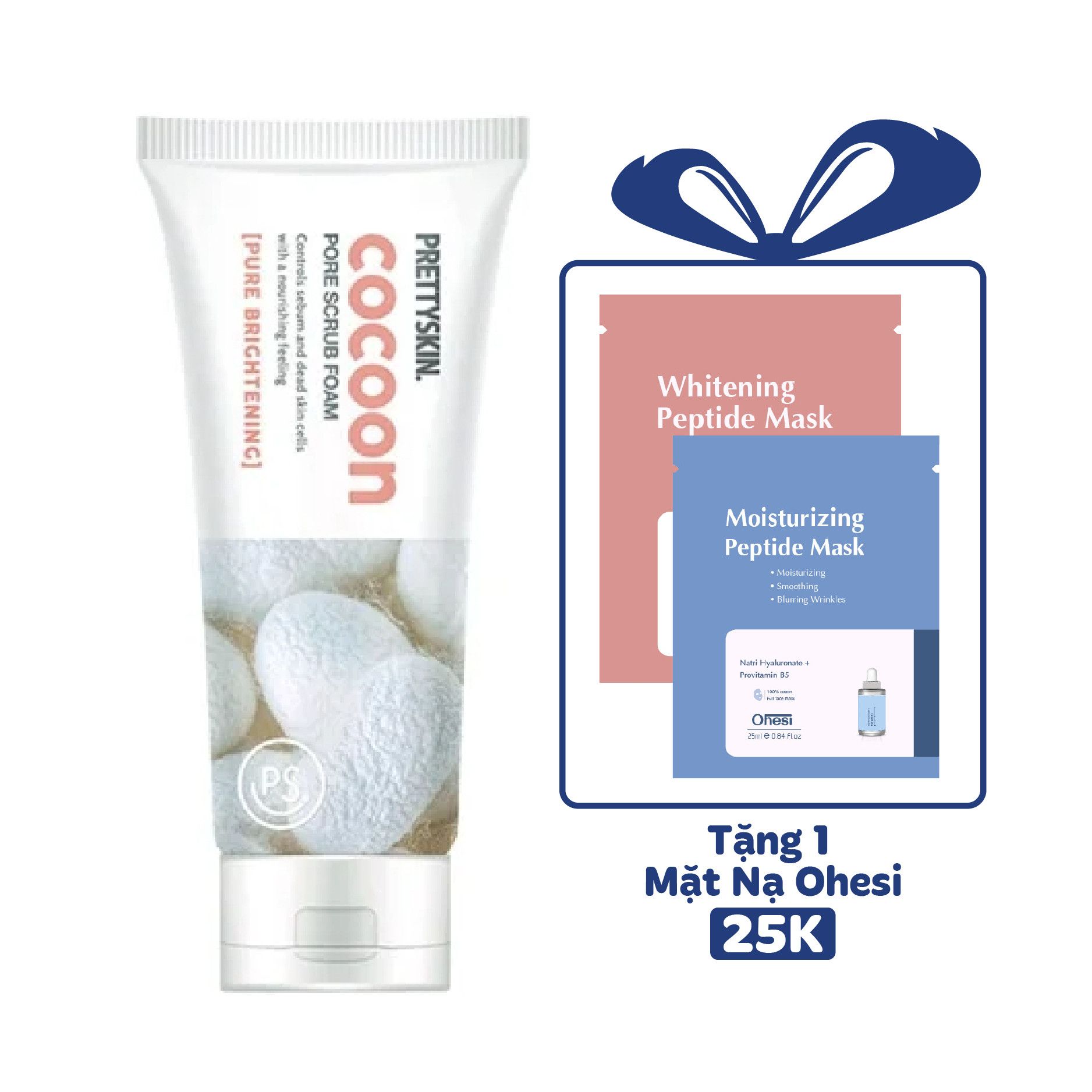 SỮA RỬA MẶT TẨY DA CHẾT PRETTY SKIN COCOON PORE SCRUB FOAM 150ML – DN Cosmetics | #1 Mỹ Phẩm ...
