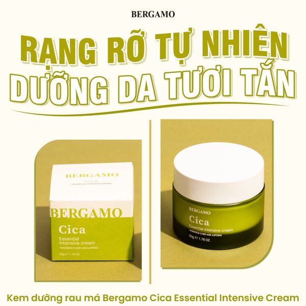 KEM DƯỠNG BERGAMO ESSENTIAL INTENSIVE CREAM 50G – DN Cosmetics | #1 Mỹ ...