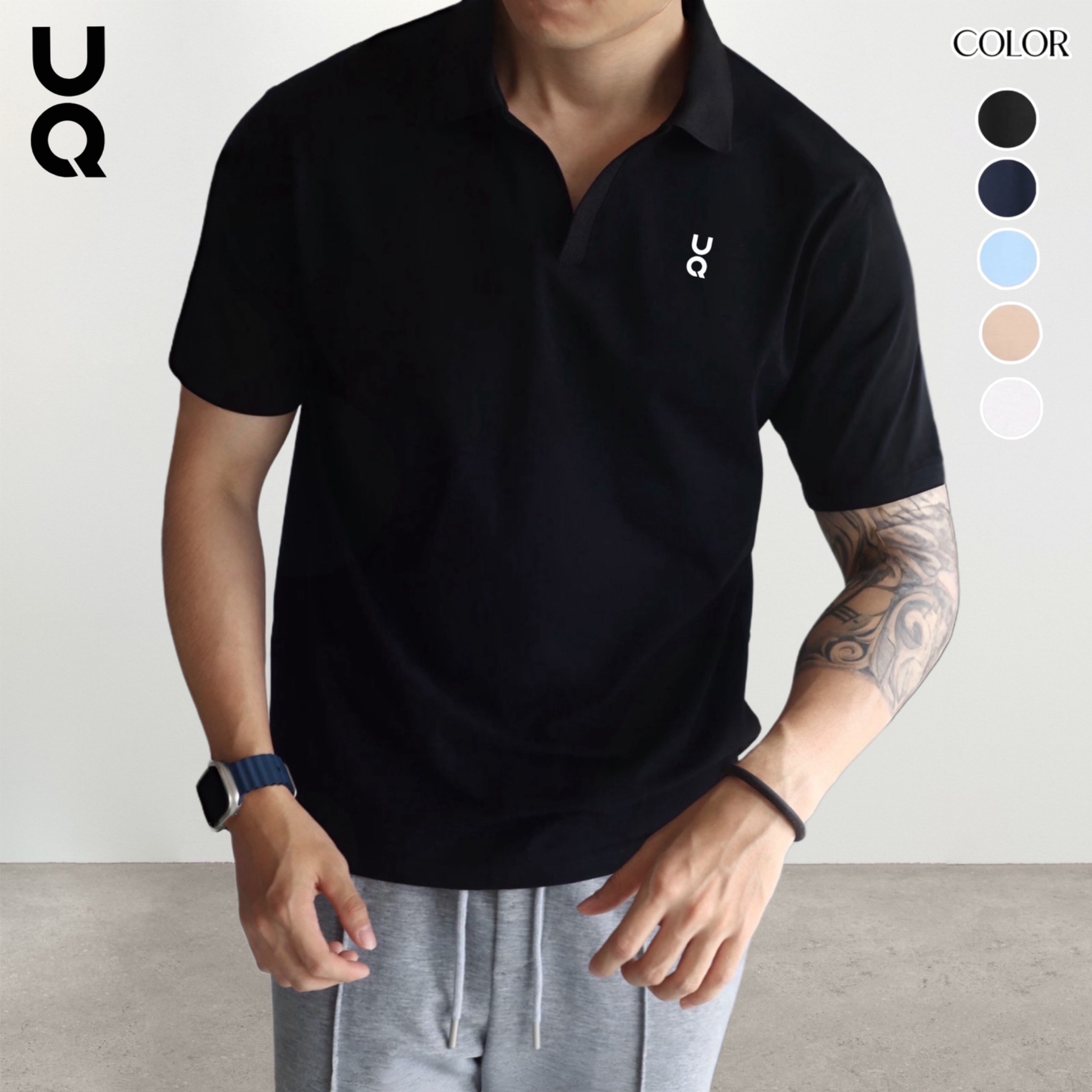Áo Polo Nam Thể Thao Cổ V - UQ DRY – UQ SPORT