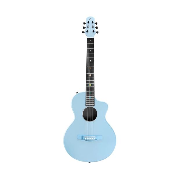 Guitar Acoustic Natasha Asteroid Ocean Blue – Guitar Plus
