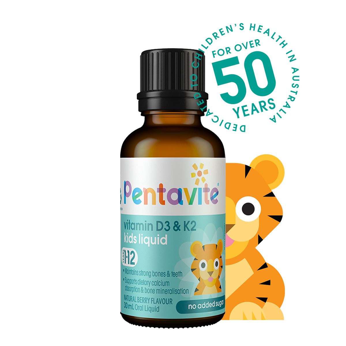 Bổ sung Vitamin D3 và K2 cho bé dạng lỏng Pentavite Vitamin D3 + K2 Ki ...