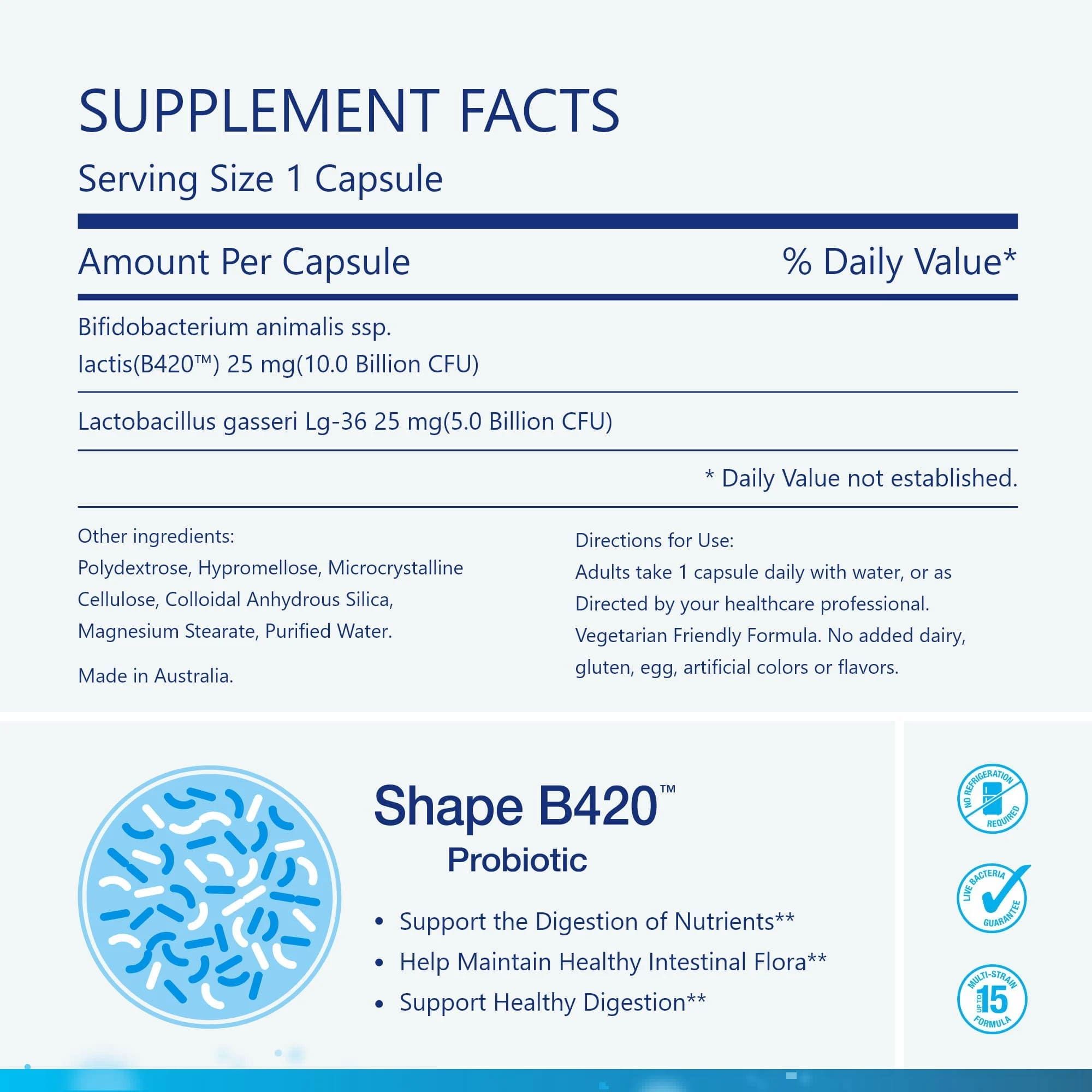 Life Space Shape B420 Probiotic