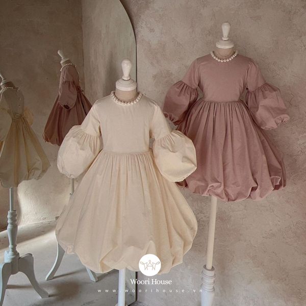Váy Ella tay bồng – WOORI HOUSE