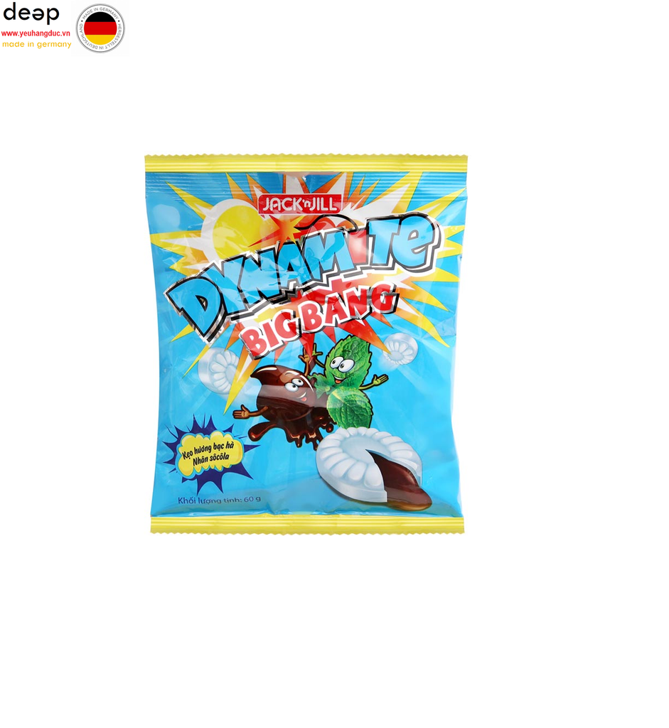 Kẹo Bạc Hà Nhân Socola Dynamite Big Bang Gói 45g Deep25 Yeuhangduc YÊu HÀng ĐỨc