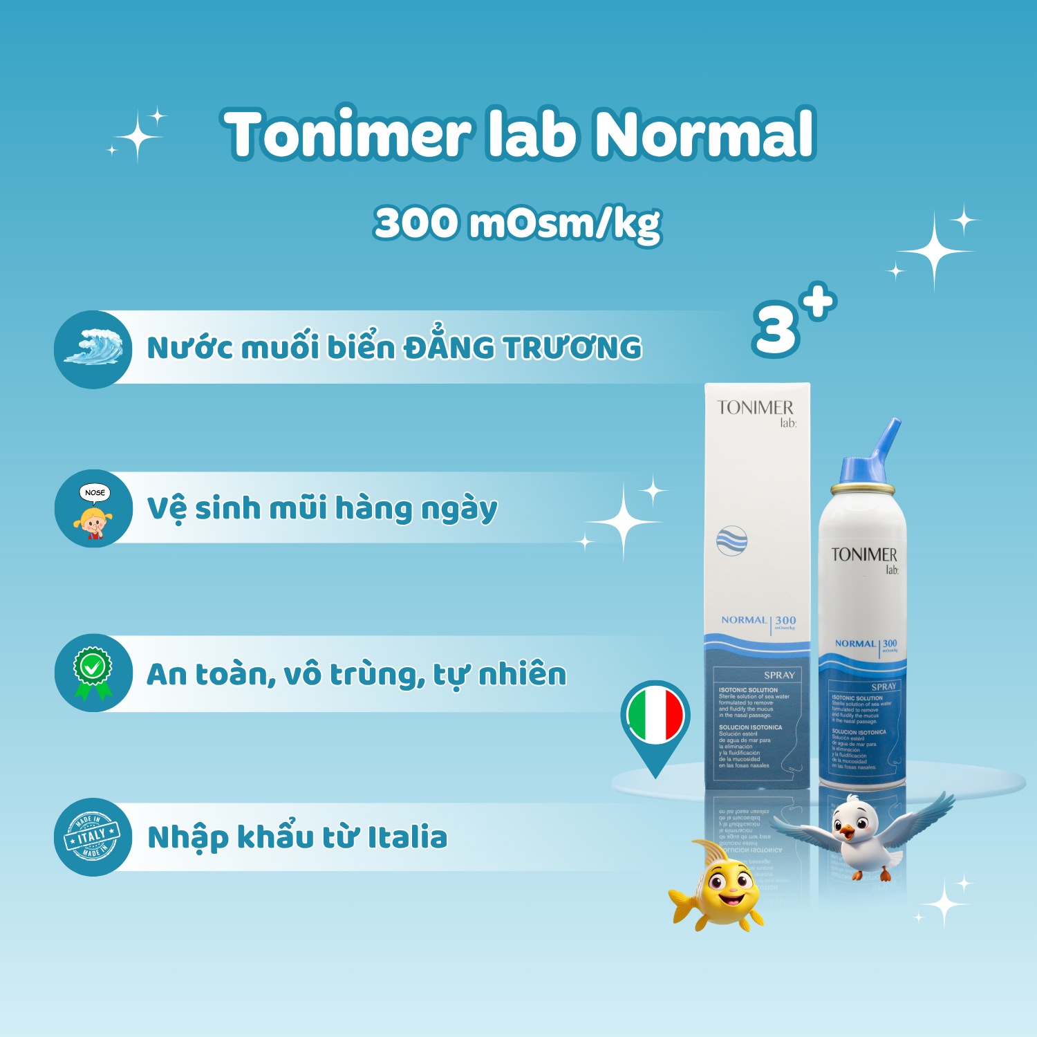 Xịt mũi đẳng trương Tonimer lab Normal – FITOLABS