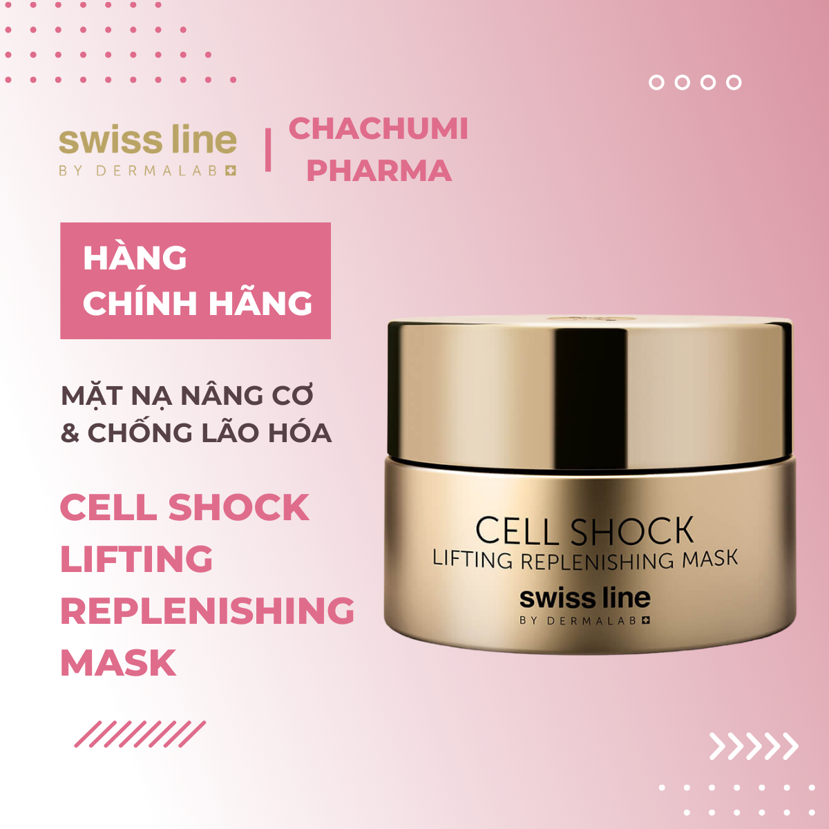 Mặt nạ ngủ nâng da chống lão hóa - Swissline Cell Shock Lifting Replen ...