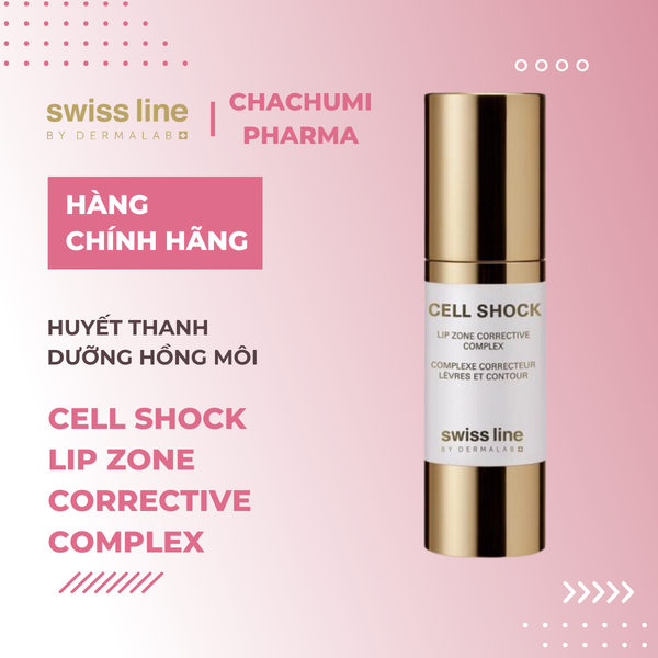 Swissline Cell Shock Lip Zone Corrective Complex - Nhũ tương dưỡng hồn ...