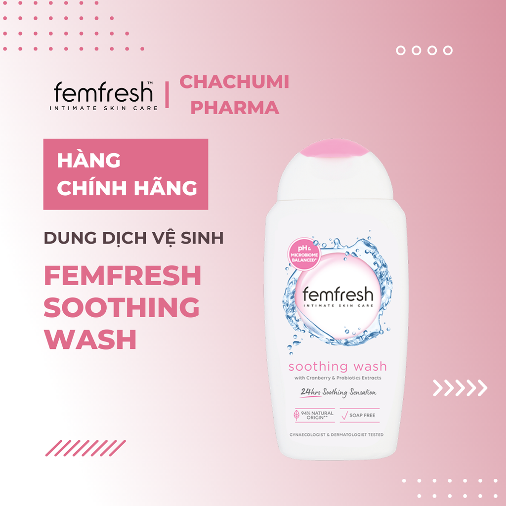 Dung dịch vệ sinh FF soothing wash 250ml (nắp hồng) – CHACHUMI PHARMA