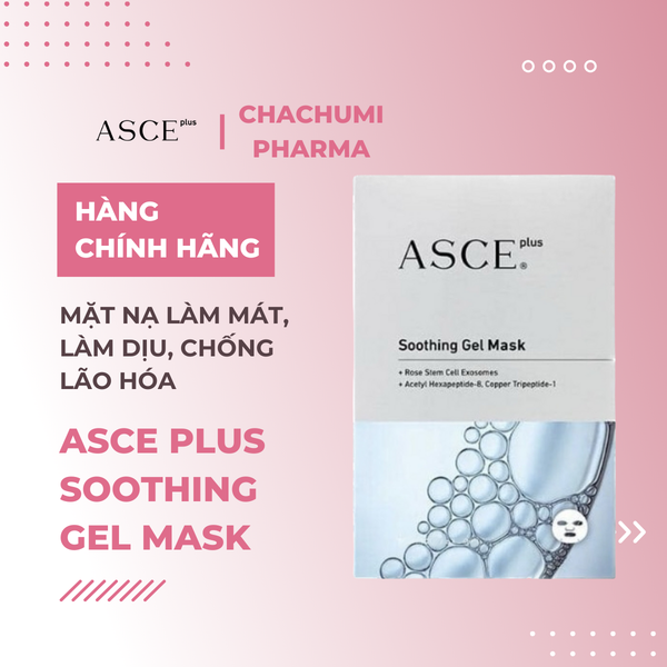 Mask ASCE plus Soothing Gel - Mặt nạ siêu phục hồi, làm mát, làm dịu d ...
