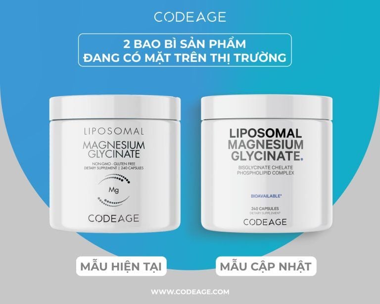 Codeage Liposomal Magnesium Glycinate 240v - Viên Uống Bổ Sung Magiê H – CHACHUMI PHARMA