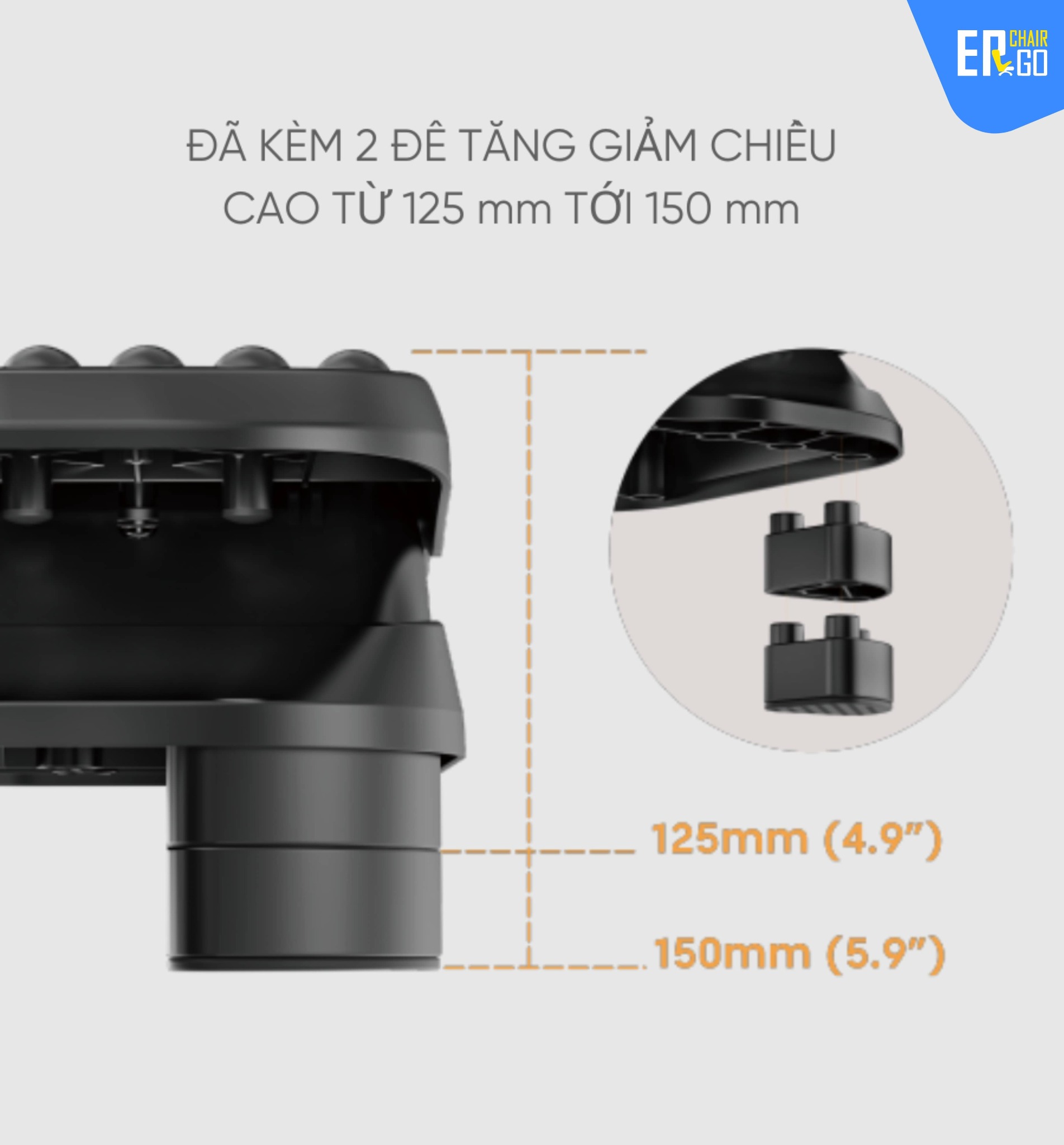 Kê chân công thái học Gami Enjoy Ergonomic Footrest – Ergochair