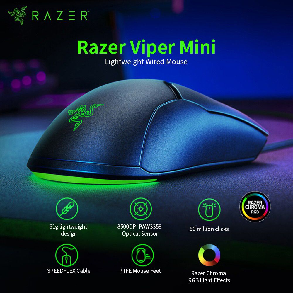 Chuột Razer Viper Mini GIÁ RẺ NHẤT – Sao Chổi PC
