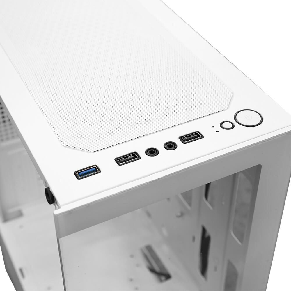 Case INFINITY AQUA M WHITE (Tặng Kèm 1 Fan Led) – Sao Chổi PC