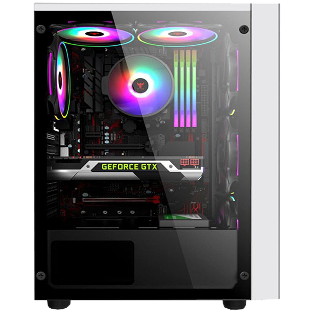 VỎ CASE VSP Gaming KB08 WHITE GIÁ RẺ – Sao Chổi PC