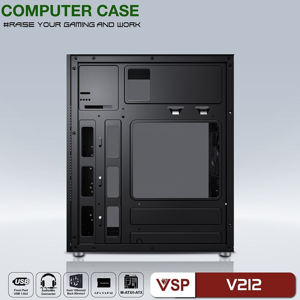 VỎ CASE VSP V212 BLACK GIÁ TỐT NHẤT. – Sao Chổi PC