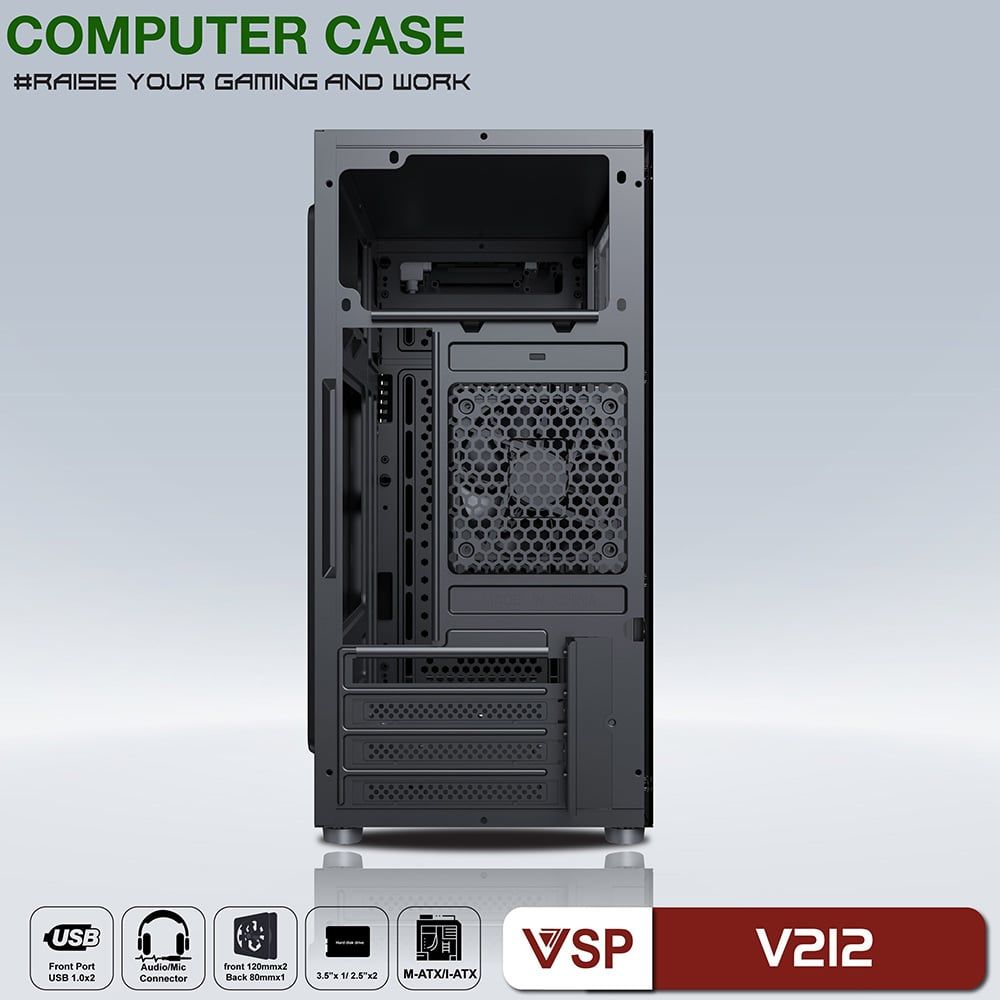 VỎ CASE VSP V212 BLACK GIÁ TỐT NHẤT. – Sao Chổi PC