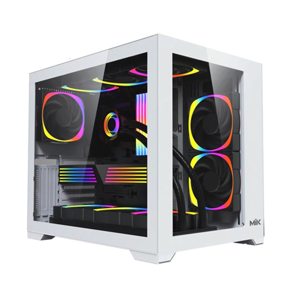 VỎ CASE VSP GAMING B709 White ( Có Sẵn 4 FAN LED RGB ) GIÁ RẺ – Sao Chổi PC