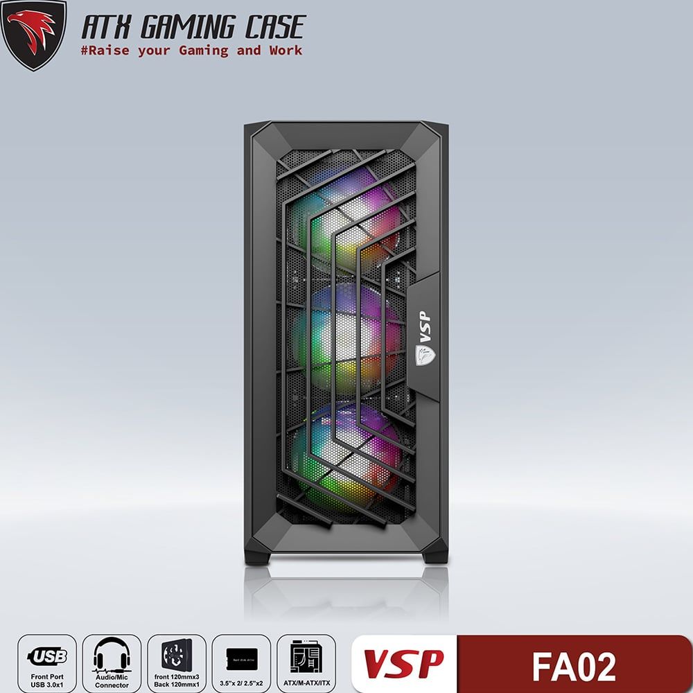 VỎ CASE VSP FA02 SPIDER Full ATX – Sao Chổi PC