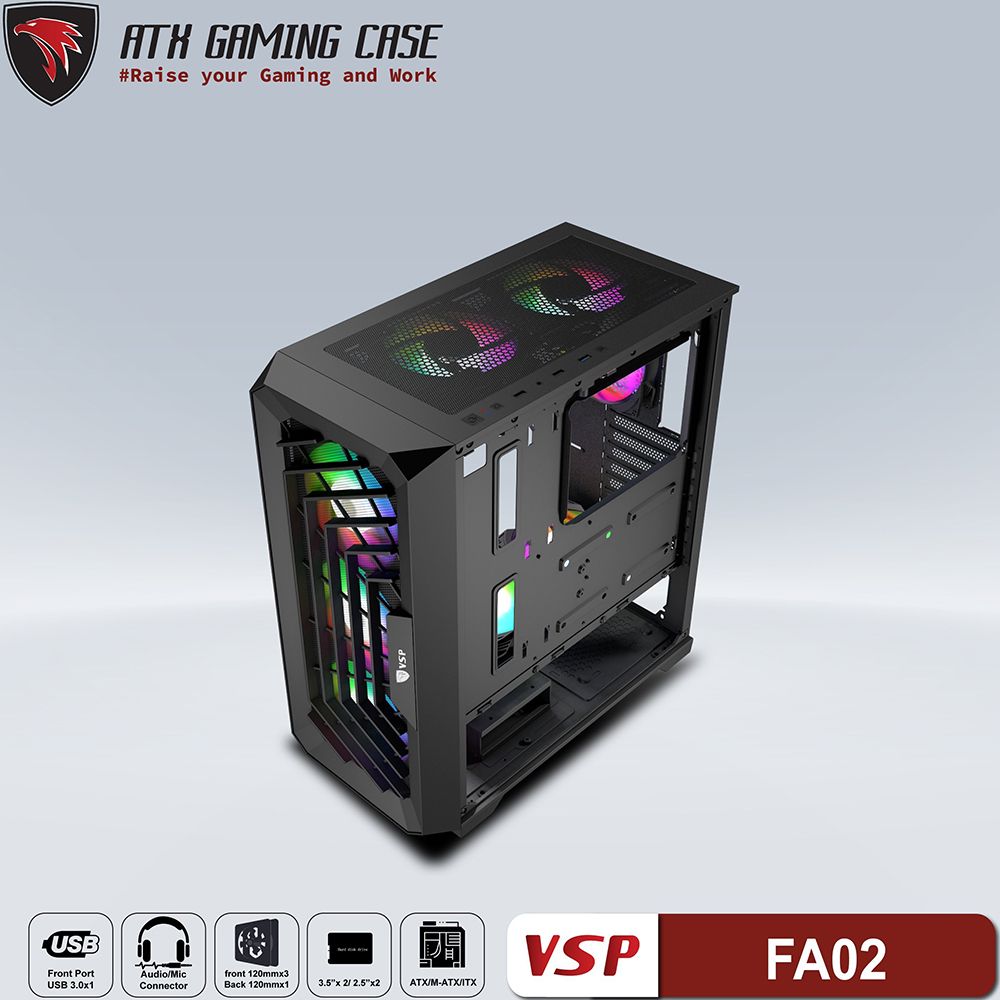 VỎ CASE VSP FA02 SPIDER Full ATX – Sao Chổi PC