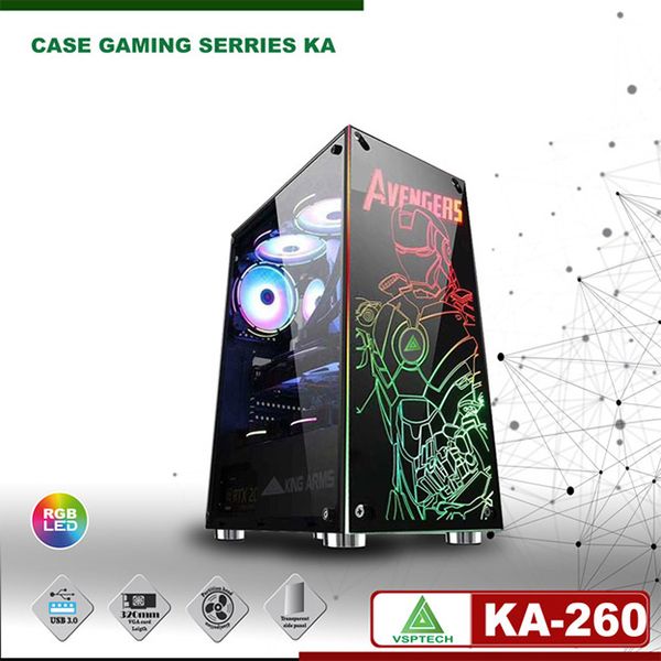 VỎ CASE VSPTECH KA-260 GIÁ TỐT NHẤT – Sao Chổi PC