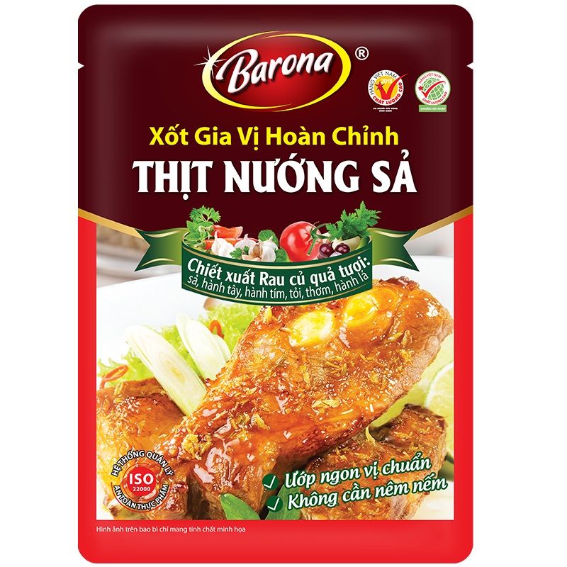 Xốt GVHC Thịt nướng sả Barona 80g – Siba Food Hà Nội