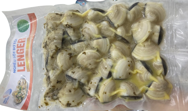 Nghêu Sốt Bơ Tỏi Lenger Gói 500g – Siba Food Hà Nội