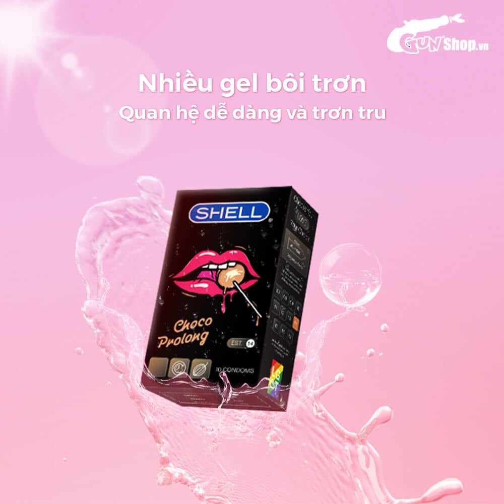 Bao cao su Shell Choco Prolong - Hương chocolate - Hộp 10 cái – baocaosugiasi.vn