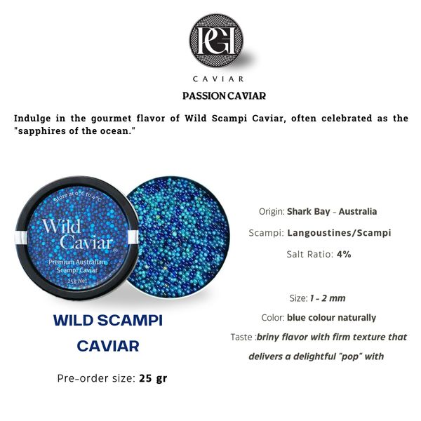 Wild Scampi Caviar | Trứng tôm xanh tự nhiên – PGF ASIA
