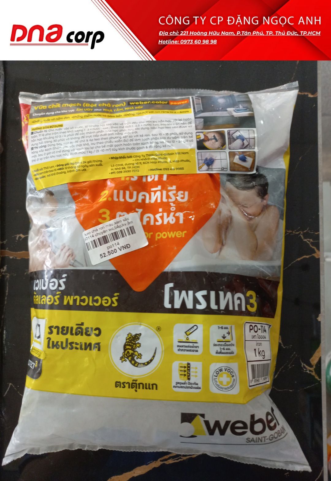 Keo chà ron Weber PO-114 – dnacorp