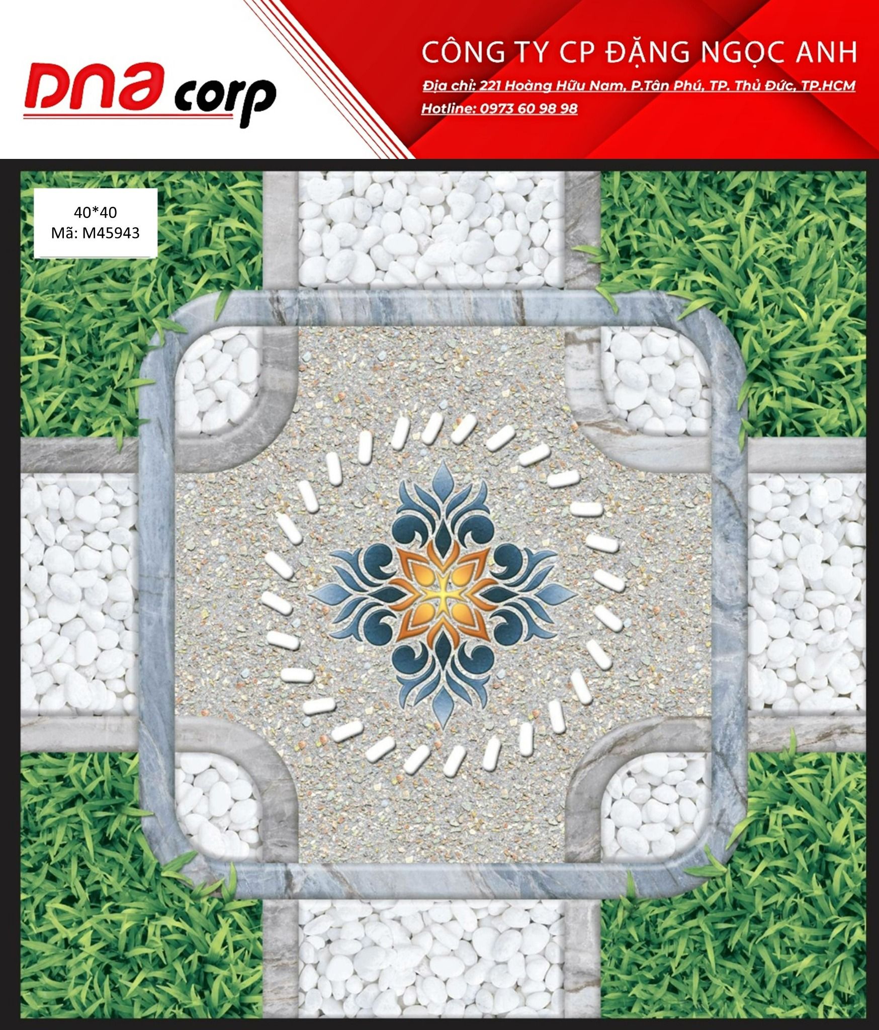 Gạch lát nền sân vườn 40*40 Tomira M45943 – dnacorp