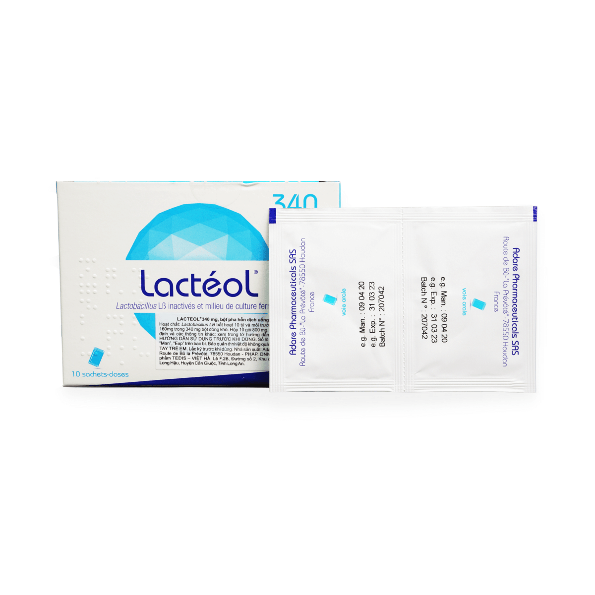 Lactéol 340mg (H/10 gói) – VIETHA PHARMA CORP