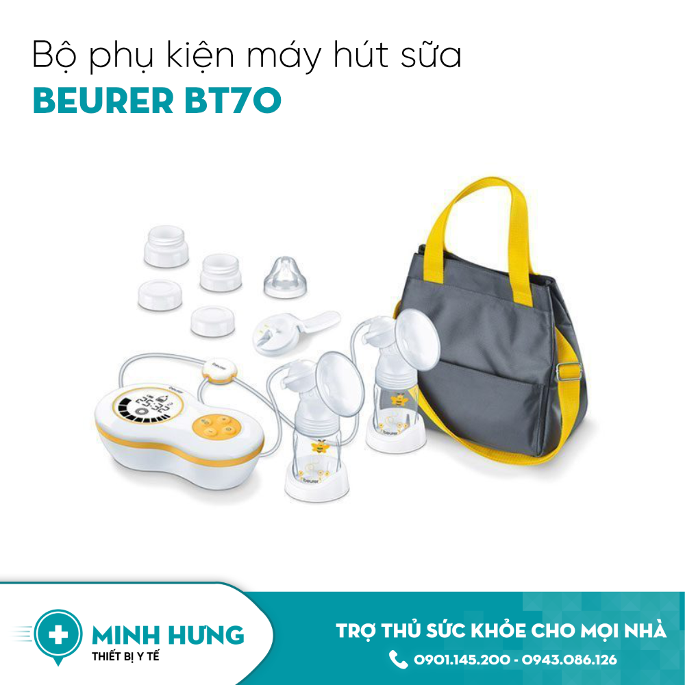 Bộ Phụ Kiện Máy Hút Sữa Điện Đôi Beuere BT70 – Thiết Bị Y Tế Minh Hưng