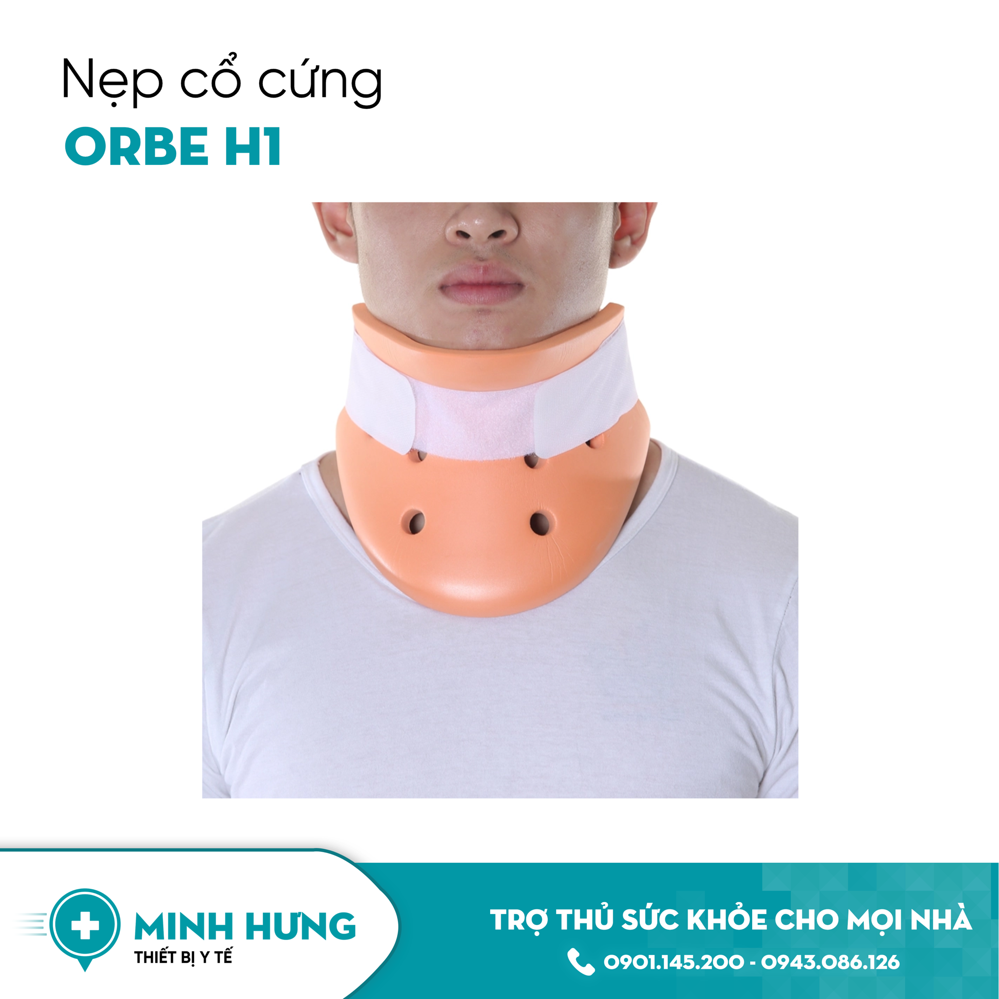 Nẹp Cổ Cứng Orbe (S) - Thiết Bị Y Tế Minh Hưng Đà Nẵng