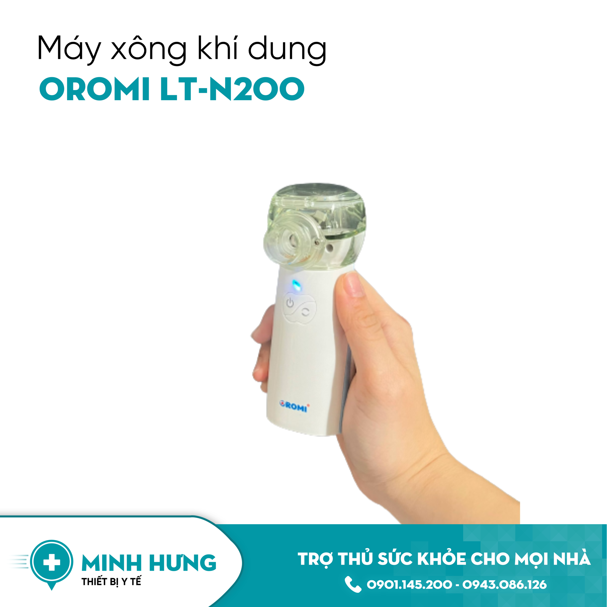 Máy Xông Khí Dung Oromi LT-N200 – Thiết Bị Y Tế Minh Hưng