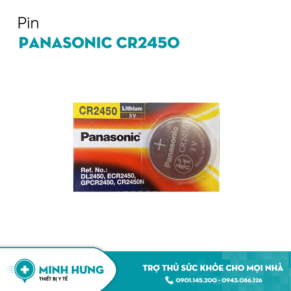 PIN PANASONIC CR2450 – Thiết Bị Y Tế Minh Hưng