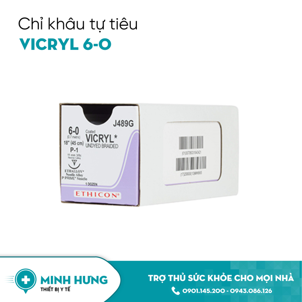Chỉ Vicryl 6-0 - Thiết Bị Y Tế Minh Hưng Đà Nẵng