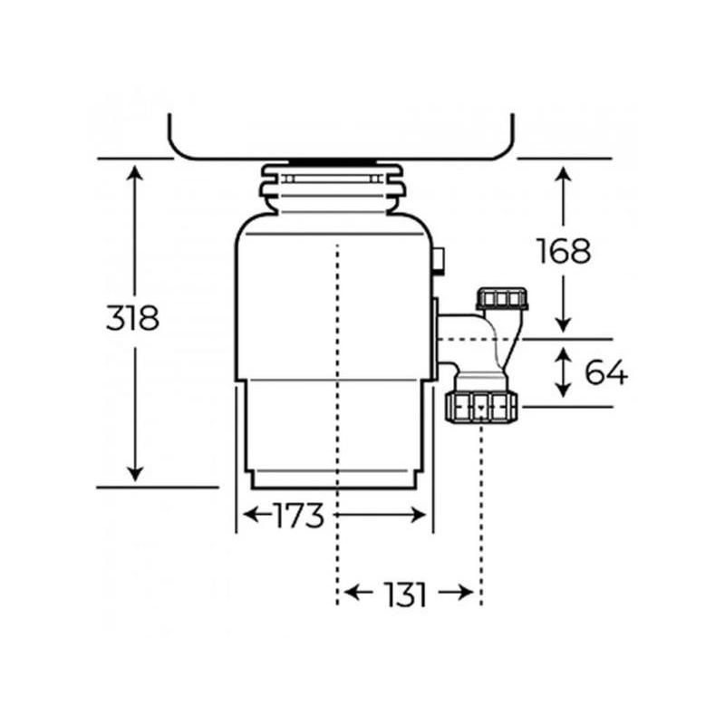 Máy rủy rác Teka TR 550 – kitchenkingvn