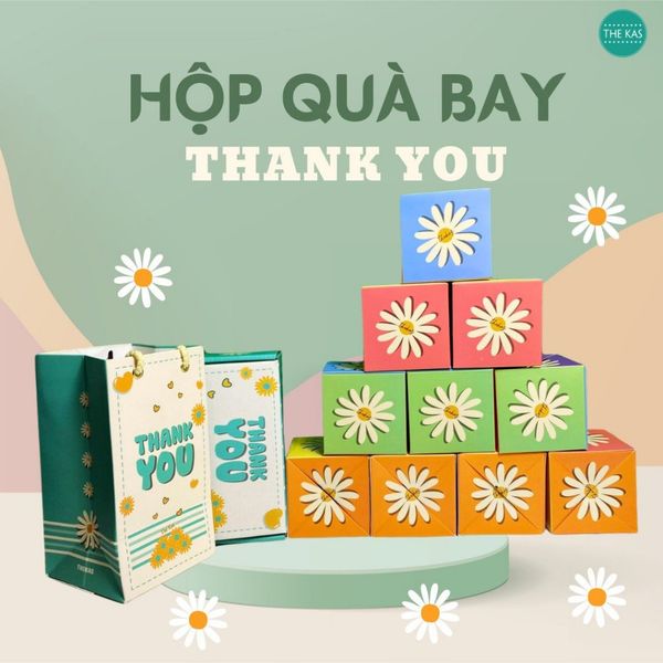 Hộp Qùa Bung THANK YOU ver 4 màu + Túi (STORE 860) – KPOP ALL STARS