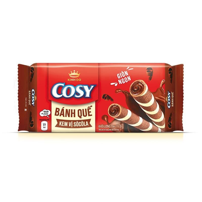 Bánh quế Cosy vị kem socola 117.6g/126g – Cocotte Vietnam