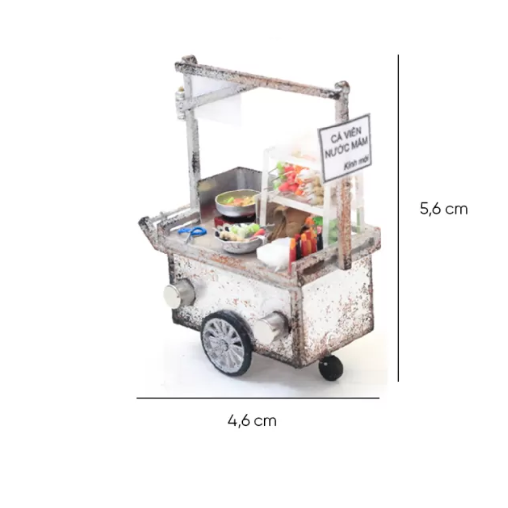 90s DIY Street Cart - Fried Fish Cart | Vietnamese Souvenir | Lokal.vn