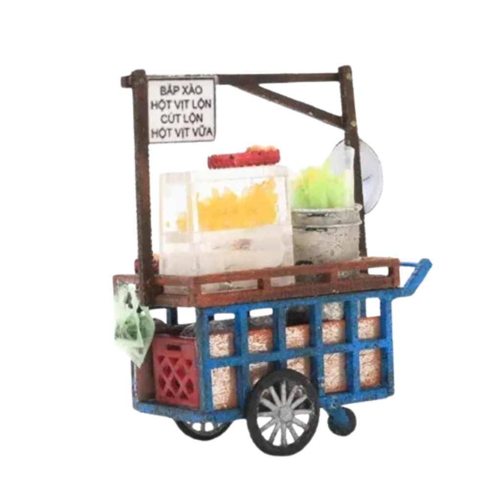 The 90s DIY Street Vendor Cart-Fried Popcorn Cart |Souvenir| Lokal.vn