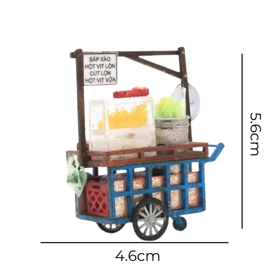 The 90s DIY Street Vendor Cart-Fried Popcorn Cart |Souvenir| Lokal.vn