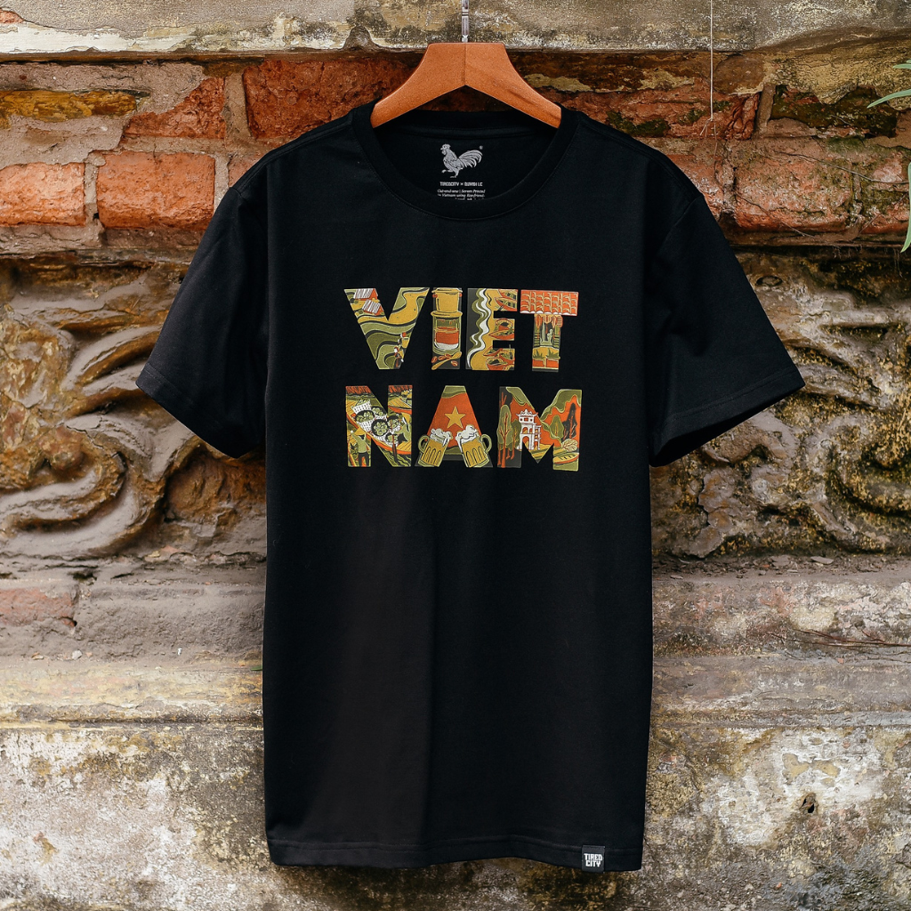 Tired City T-Shirt - Vietnam | Vietnamese Souvenir T-Shirt | Lokal.vn