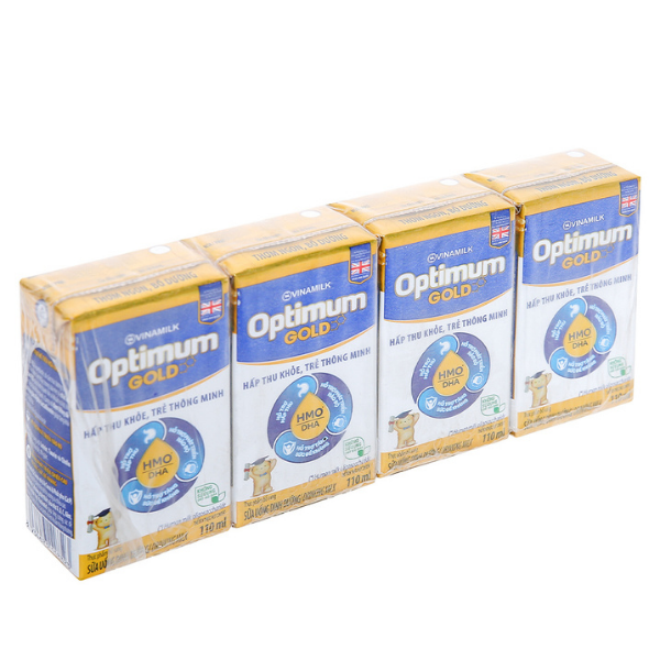Sữa uống dinh dưỡng Optimum Gold 110ml (Lốc 4 hộp) – Anh Khôi Kids