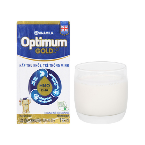 Sữa uống dinh dưỡng Optimum Gold 110ml (Lốc 4 hộp) – Anh Khôi Kids